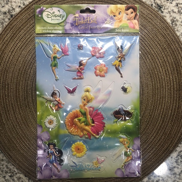 Disney | Office | Disney Fairies Tinkerbell Puffy Stickers | Poshmark